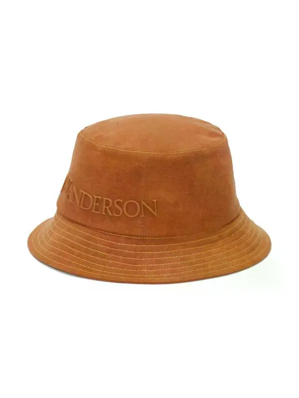 JW Anderson Logo-embossed Cotton Bucket Hat