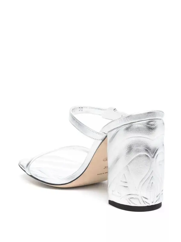 Alexander McQueen Seal Sandals - Silver