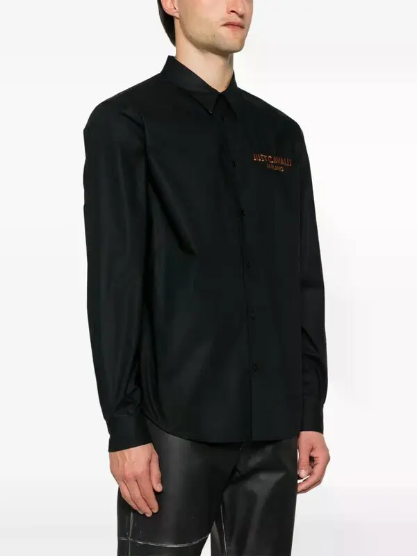 Just Cavalli Logo-embroidered Shirt
