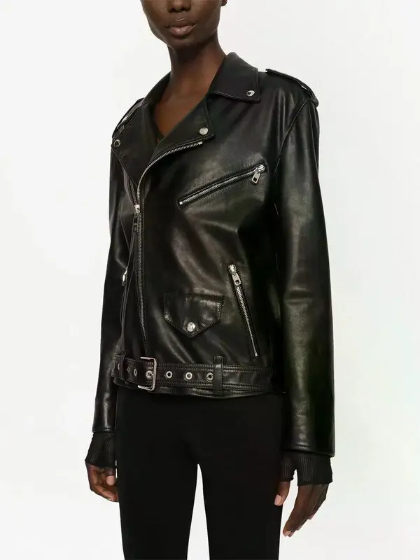 Dolce & Gabbana Leather Biker Jacket