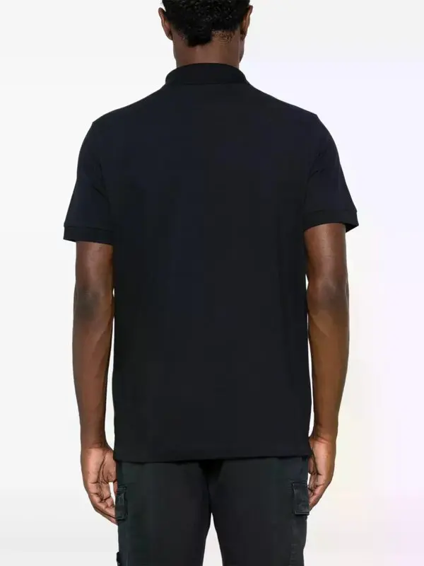 Stone Island Compass-badge Piqué Polo Shirt - Blue