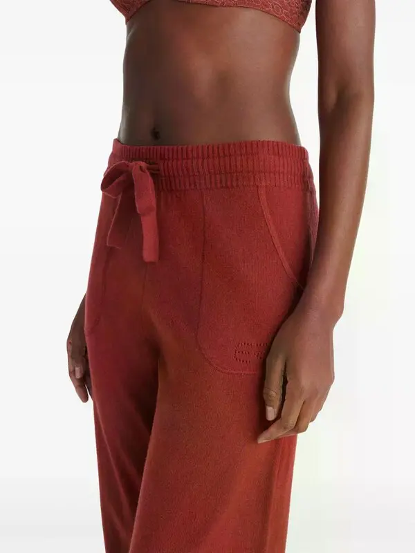 ERES Ribbed Wool-cashmere Blend Drawstring Jogging Bottoms - Brown