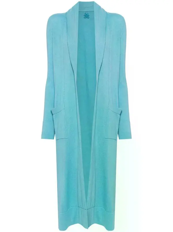 TEDDY CASHMERE Cashmere Cardigan-coat - Blue