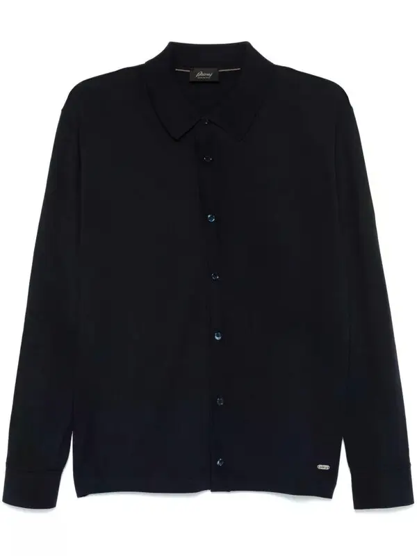 Brioni Fine-knit Cardigan - Blue
