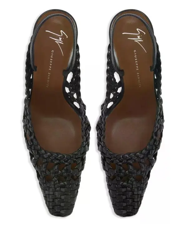 GIUSEPPE ZANOTTI 90mm Brendha Cage Pumps - Black