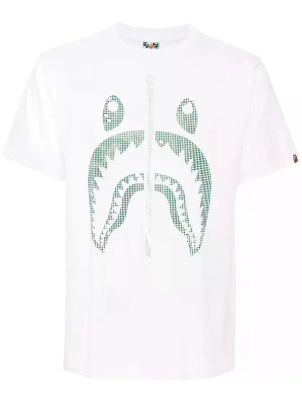 A BATHING APE Graphic Print T-shirt - White