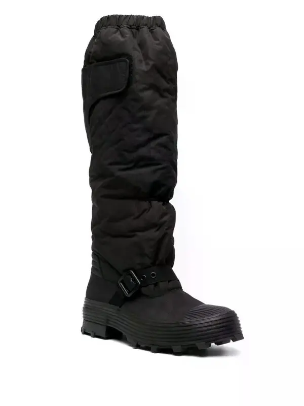 Camper Traktori Padded Thigh-high Boots - Black
