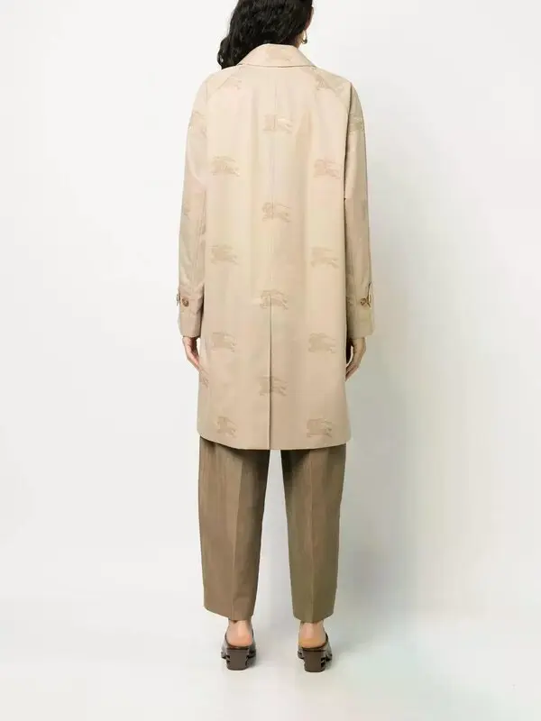 Burberry All-over Embroidered Cotton Coat