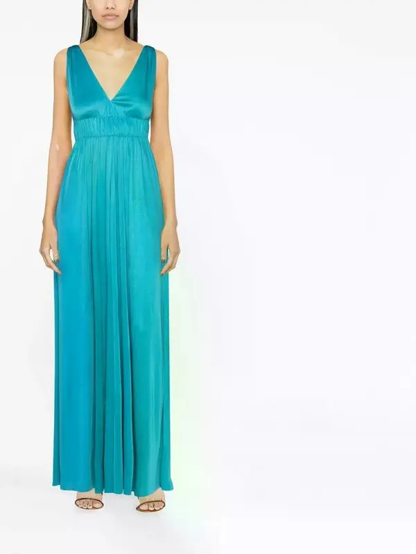 P.a.r.o.s.h V-neck Sleeveless Maxi Dress
