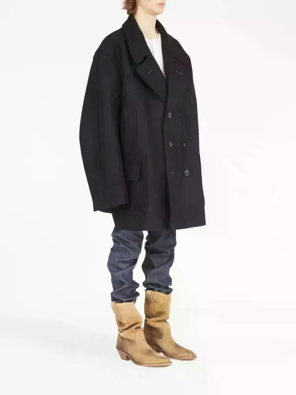 MAISON MARGIELA Double-breasted Wool-blend Coat