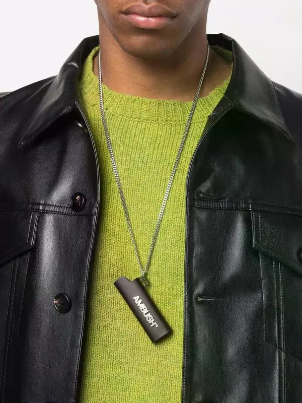 AMBUSH Lighter Case Pendant Necklace - Black