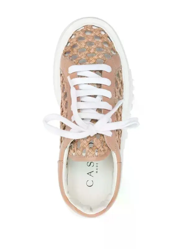Casadei Low-top Platform Sneakers - Neutrals