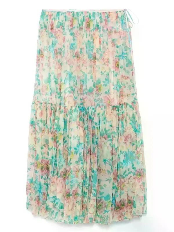 Chloé Printed Maxi Skirt - Neutrals
