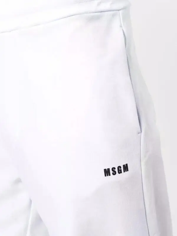 MSGM Logo-print Tapered Cotton Joggers