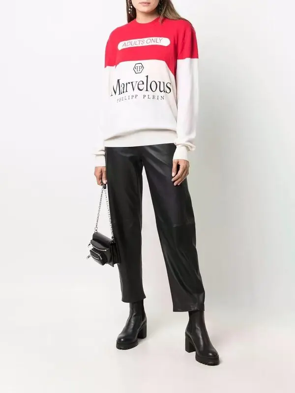 Philipp Plein Colour-block Cashmere Jumper