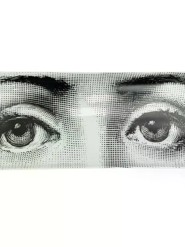 FORNASETTI Ceramic Printed Plate - White