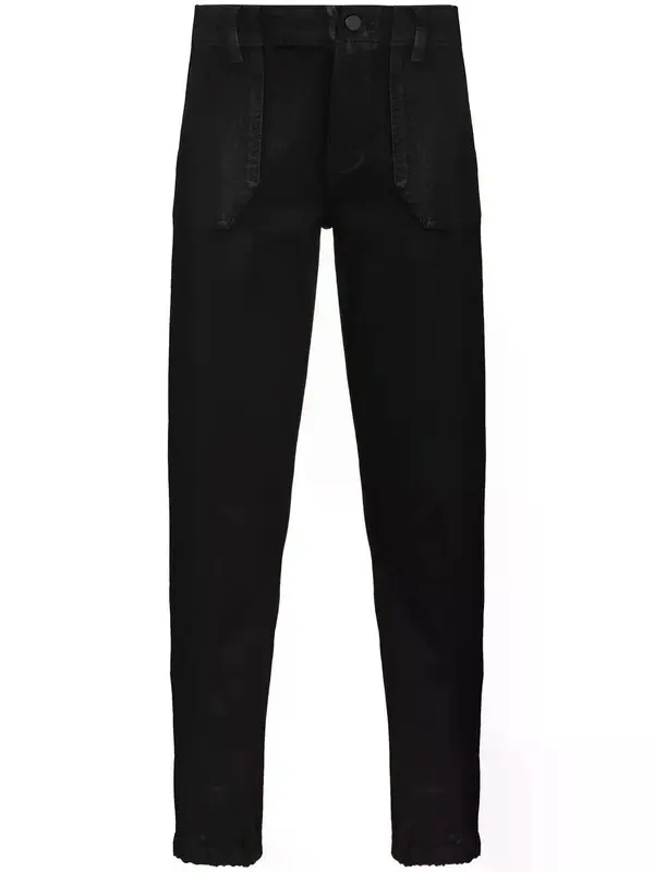 Paige Mayslie Coated Cropped Skinny Jeans - Black