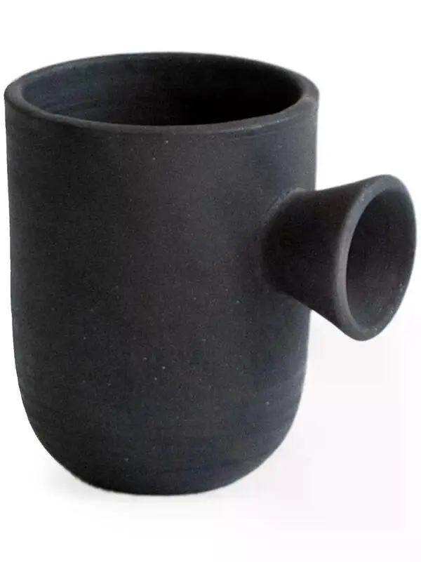 ORIGIN MADE Charred Cup Clay Vase - Black