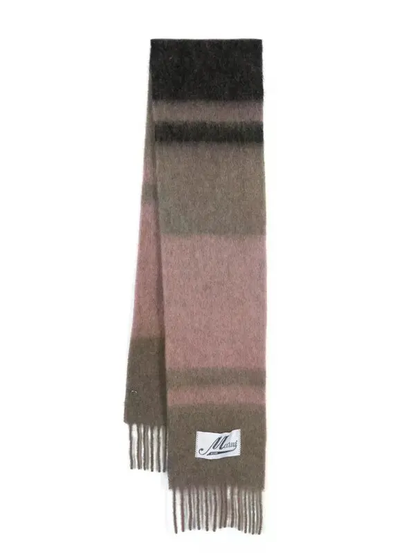 Marni Striped Brushed Scarf