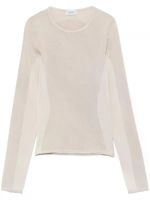 MRZ Lamé Detailed Long Sleeve Top