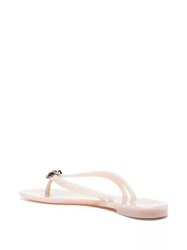 Casadei Crystal-embellished Flip Flops