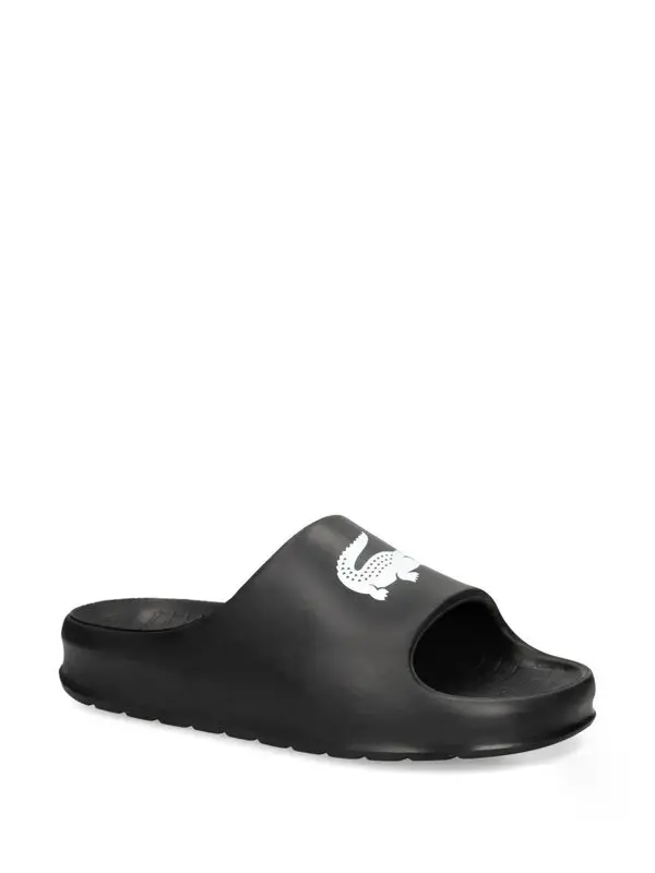 Lacoste Logo Slides - Black