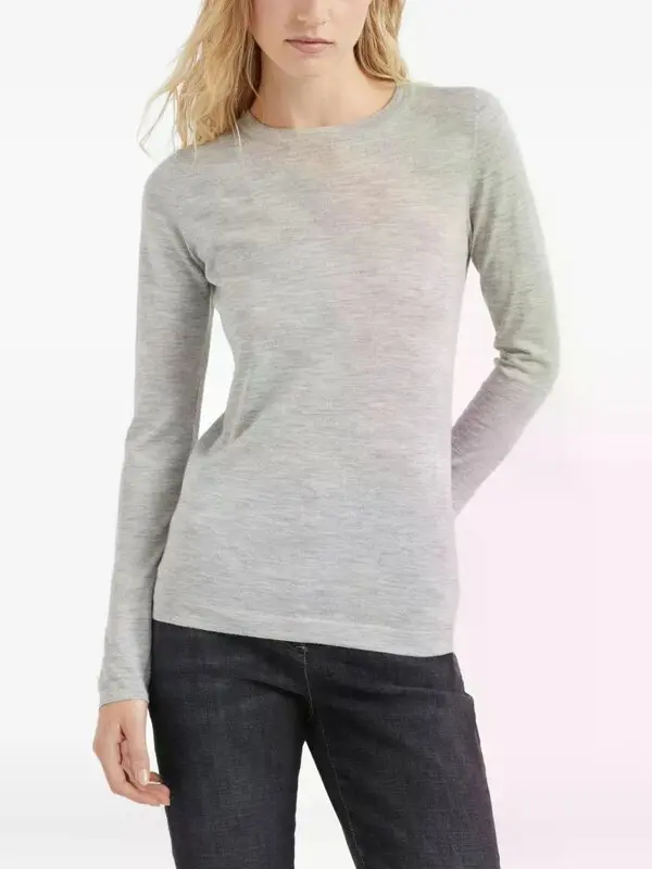 Brunello Cucinelli Fine Knit Crew Neck Jumper