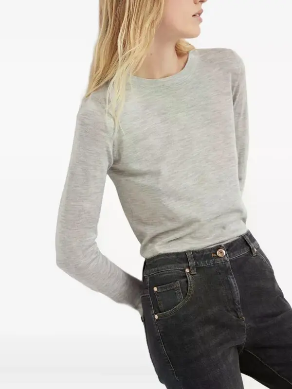 Brunello Cucinelli Fine Knit Crew Neck Jumper