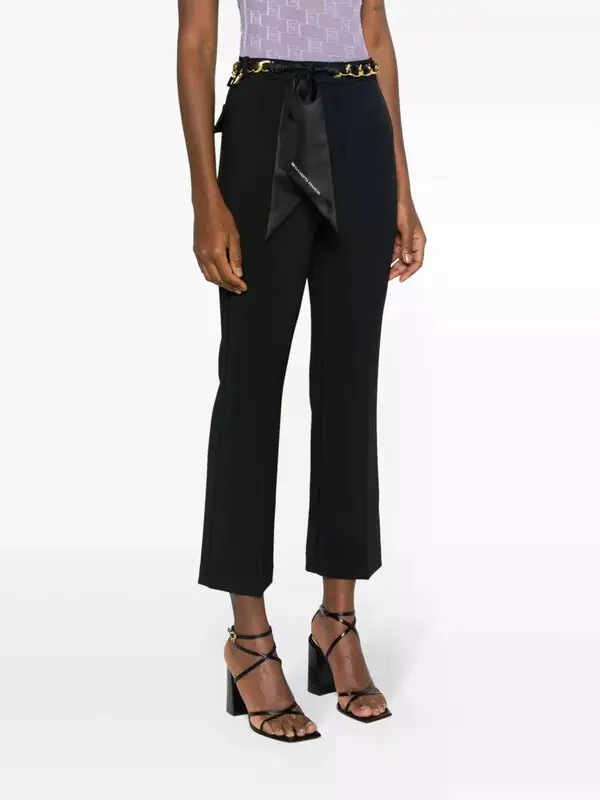 Elisabetta Franchi Belted Cropped Trousers