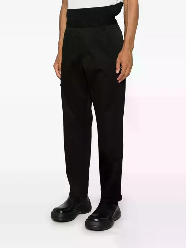 Moncler Logo-patch Cotton Blend Twill Trousers