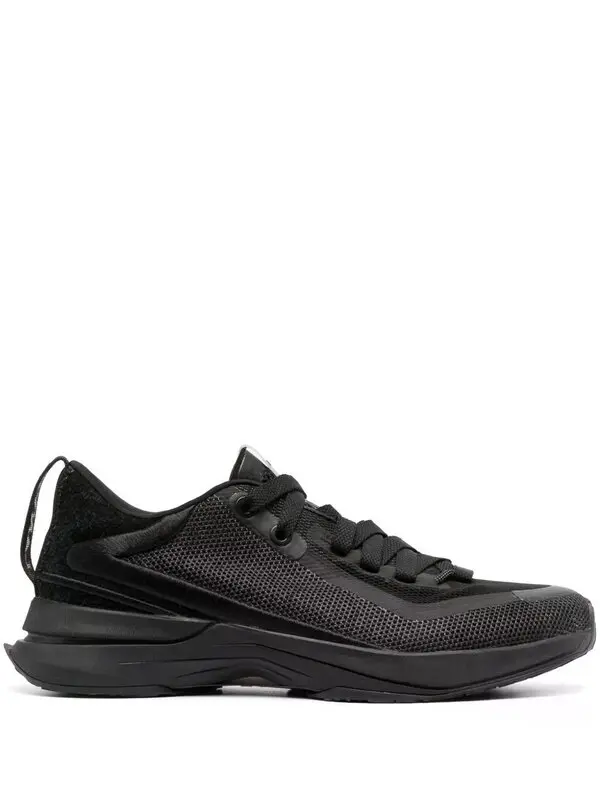 LANVIN Logo Detail Mesh Sneakers - Black