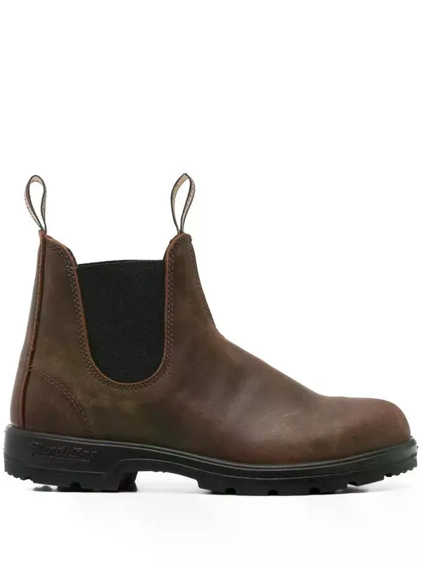 Blundstone Round-toe Leather Chelsea Boots - Brown