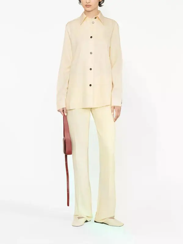 JIL SANDER Long-sleeve Virgin Wool Shirt