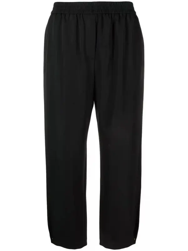 Giorgio Armani Virgin Wool Trousers - Black