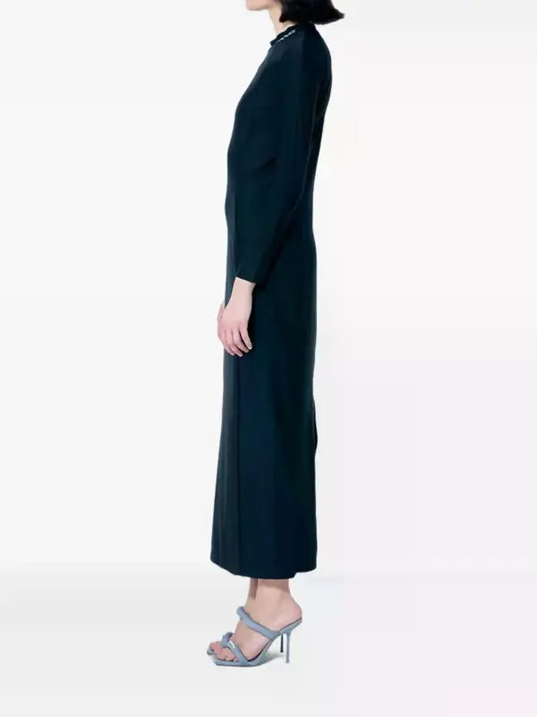 Alexander Wang Logo-print Maxi Dress - Blue
