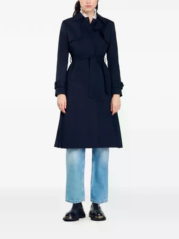 Sandro Belted Trench Coat