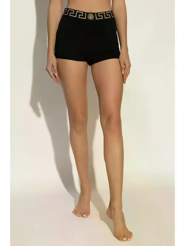 Versace Greca-print High-waist Boxers