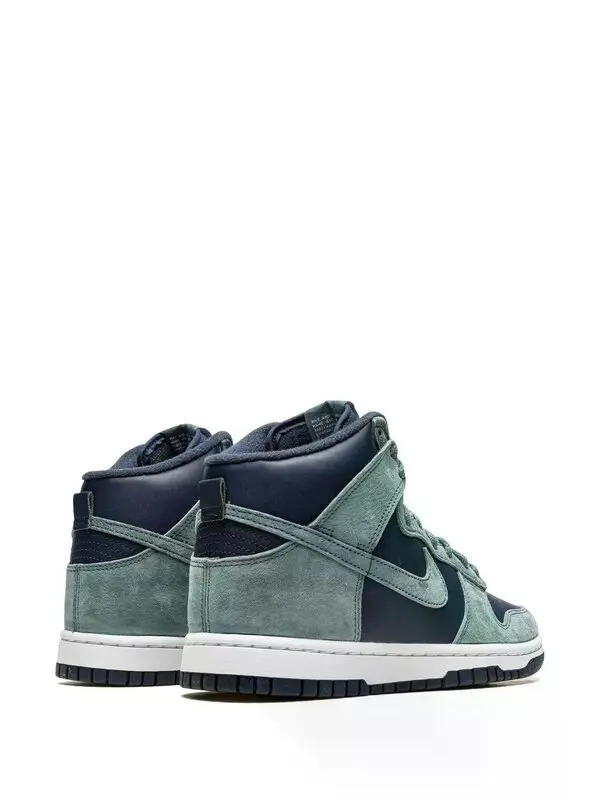 Nike Dunk High Retro Premium Teal Suede Sneakers - Blue