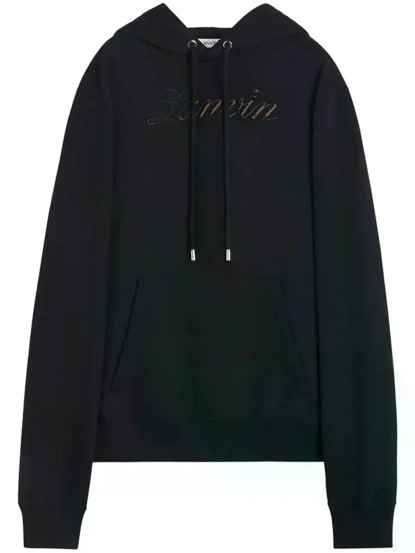 LANVIN Embroidered-logo Hoodie