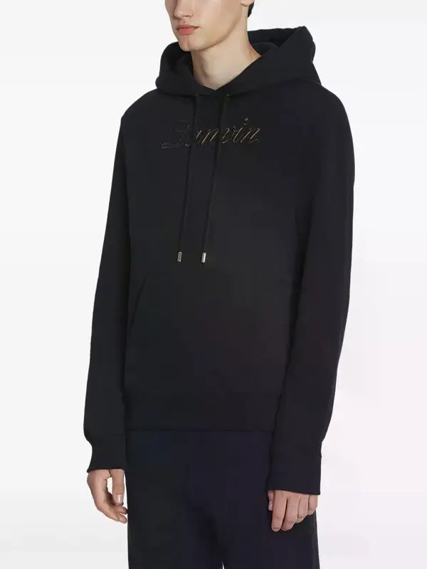 LANVIN Embroidered-logo Hoodie