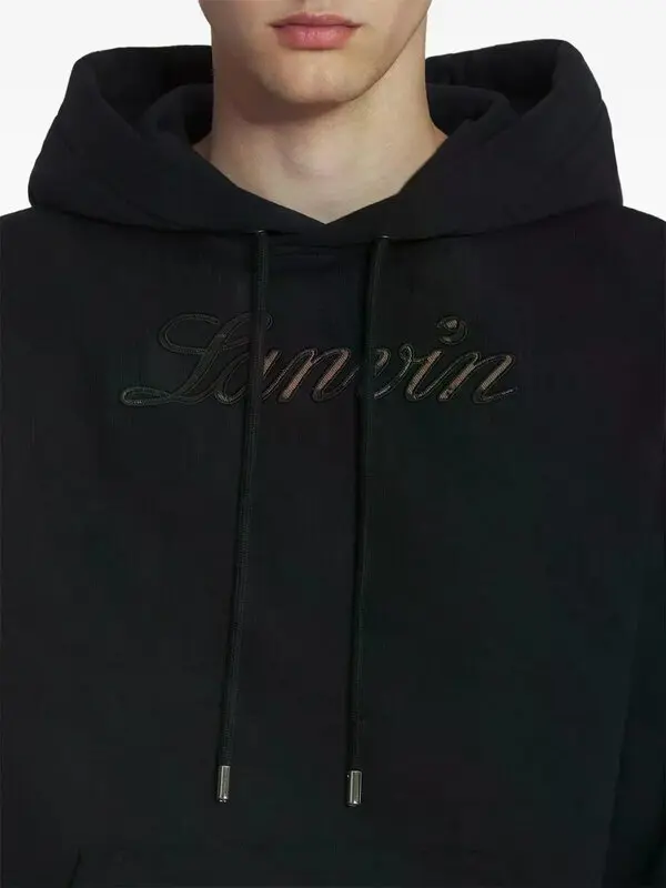 LANVIN Embroidered-logo Hoodie