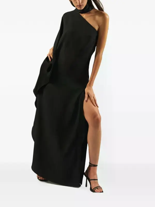 TALLER MARMO Crepe Maxi Dress - Black