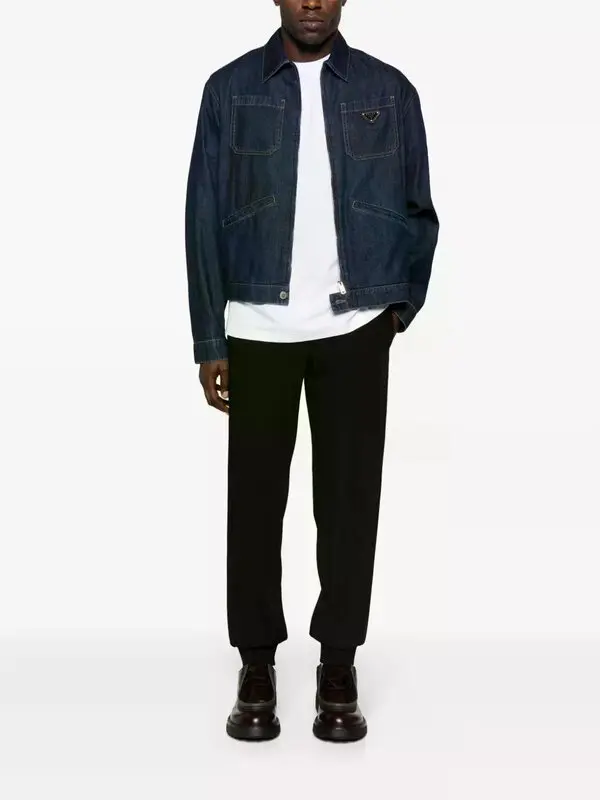 Prada Drawstring-waist Tapered Trousers