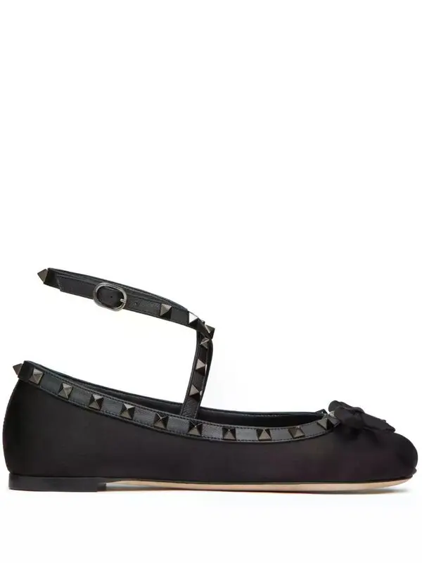 Valentino Garavani Rockstud Ballet Flats - Black