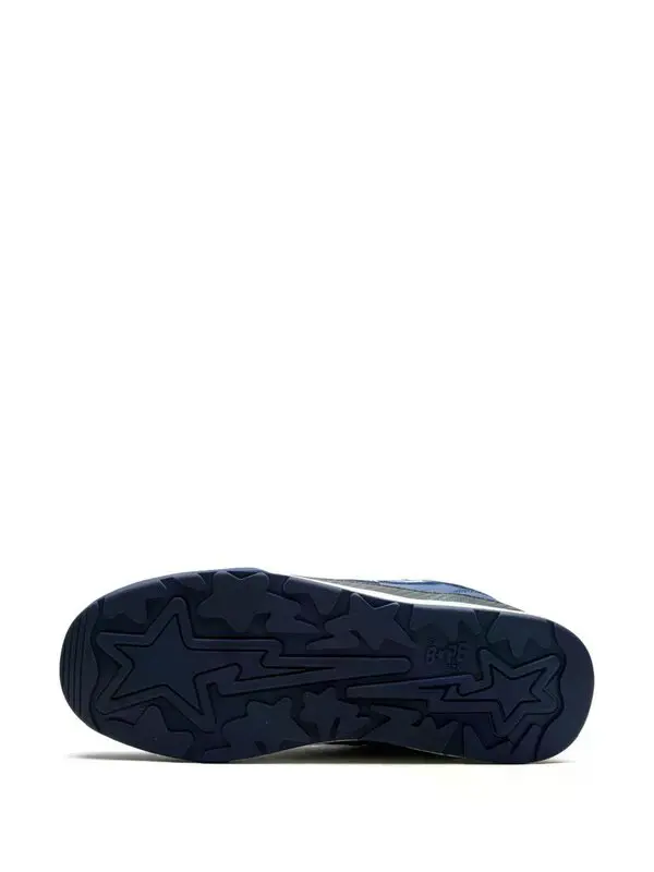 A BATHING APE X Pagani Roadsta Navy Abc Camo Sneakers