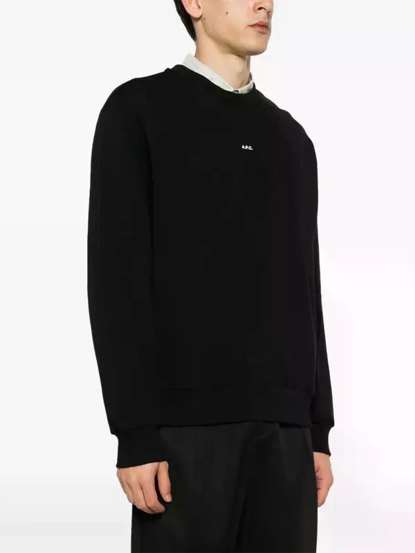 A.p.c. Logo-print Cotton Sweatshirt