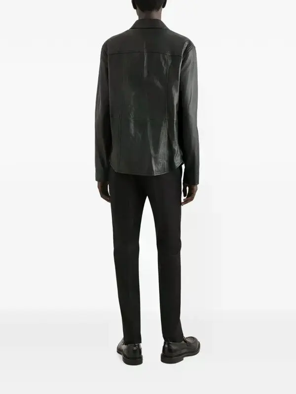 Dolce & Gabbana Button-up Leather Shirt
