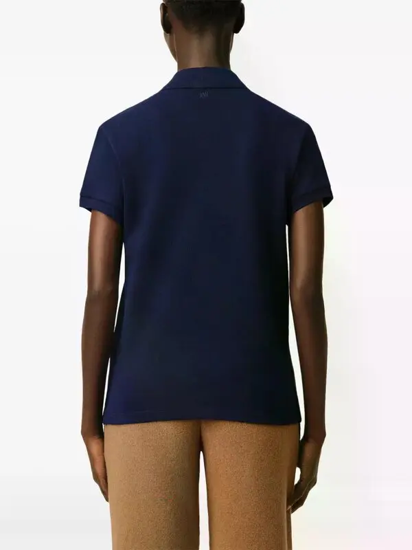 AMI Paris De Coeur Polo Shirt - Blue