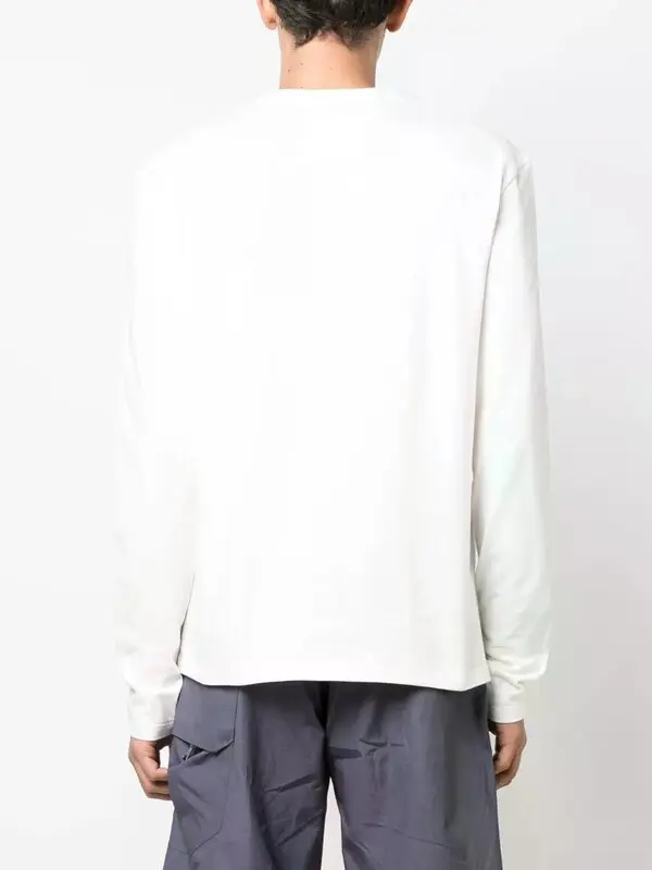 JIL SANDER Logo-print Long-sleeves Cotton T-shirt