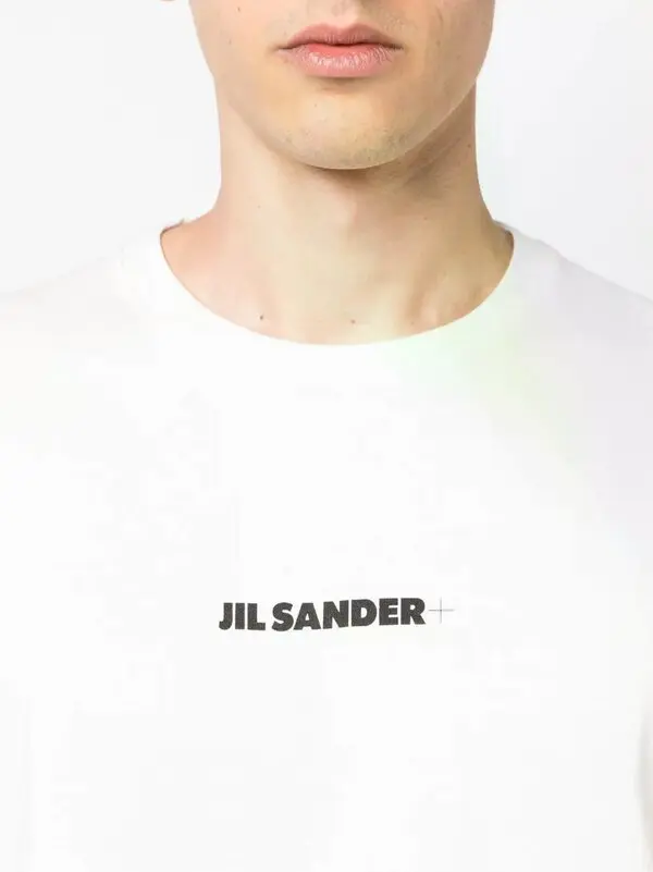 JIL SANDER Logo-print Long-sleeves Cotton T-shirt